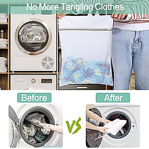 3-Pack Mesh Laundry Bags for Washing Machine - Ideal for Delicates, Lingerie, Bras, and Shoes - Resistant, Breathable, and Zippered Wash Bag for Travel and Home (12 x 16 Inches)