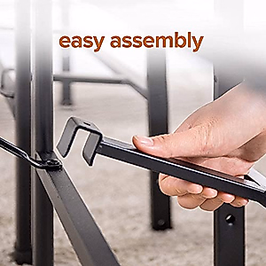 ZINUS SmartBase Mattress Foundation with Upholstered Headboard, 14 Inch Metal Platform Bed Frame, No Box Spring Needed, Sturdy Steel Frame, Adjustable Headboard Height, California King