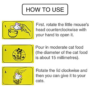 Legendog Cat Slow Feeder Cat Food Ball Mice Water Droplet Bone Tumbler Shaped Pet Treat Ball Cat Food Toy Ball Pet Food Ball (White)