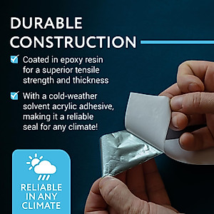 [150 Feet / 50 Yards] 1.9 Inch Wide Aluminum Tape/Aluminum Foil Tape – Professional/Contractor-Grade - Excellent Sealing & Patching Hot and Cold HVAC, Duct, Pipe, Insulation Home and Commercial