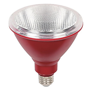 Westinghouse 3314700 100-Watt Equivalent PAR38 Flood Red Outdoor Weatherproof LED Light Bulb with Medium Base, 1 Count (Pack of 1)
