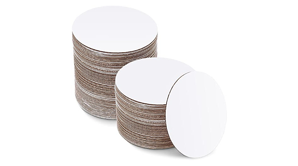 100 Pcs 6-Inch Greaseproof Cake Boards for Baking