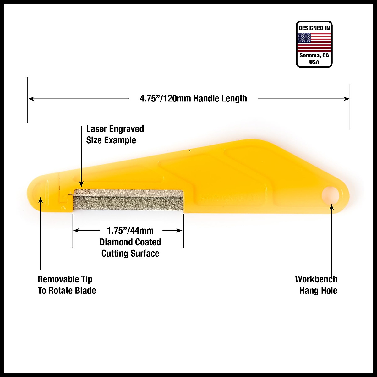 MusicNomad MN668 6 pc. Diamond Coated Electric Guitar Nut Slotting File Set - Light Strings, with Storage Case