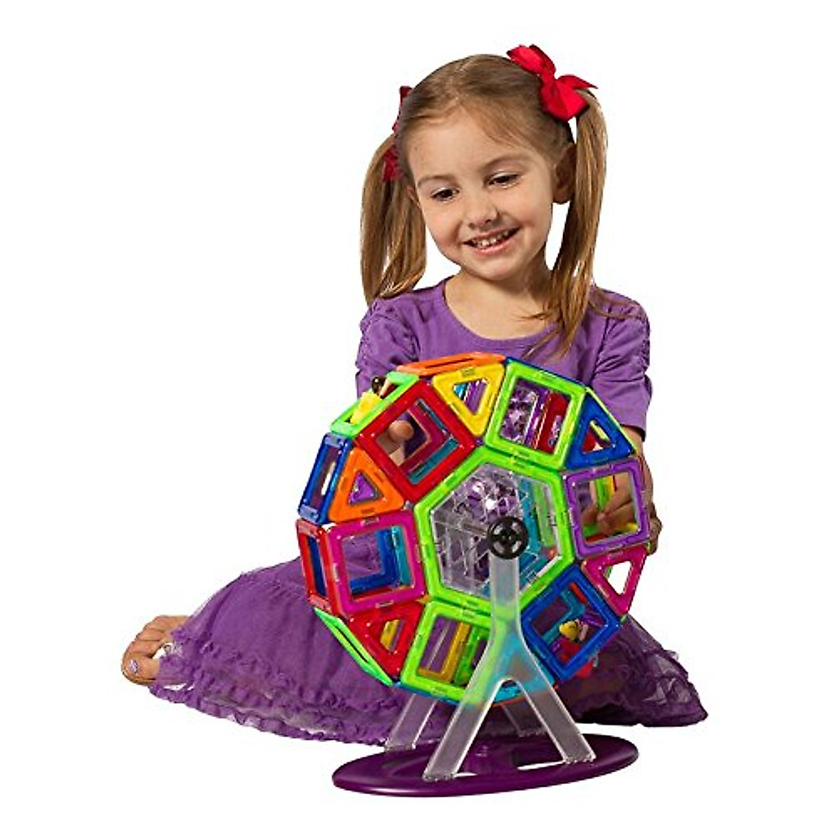 Magformers 63074 Creator Carnival Set (46-Pieces) Deluxe Building Set. Magnetic Building Blocks, Educational Magnetic Tiles, Magnetic Building STEM Toy Set