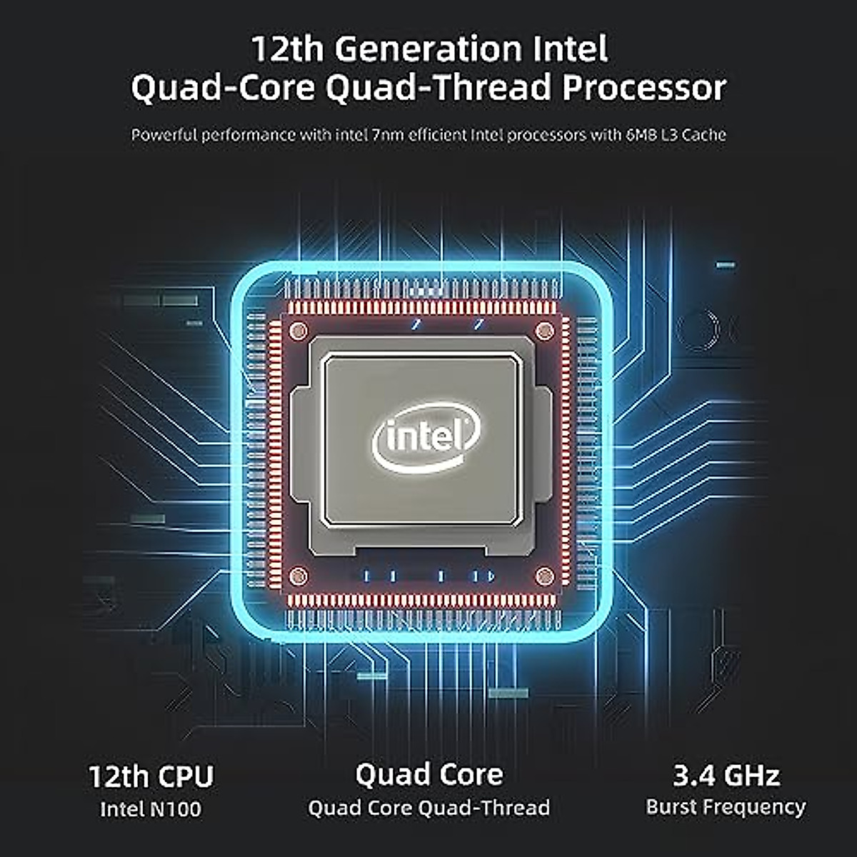 jumper 16" Laptop, Quad-Core Intel N100 CPU, 16GB DDR4 RAM 512GB SSD, FHD IPS Screen(1920x1200), Windows 11 Laptop Computer with Four Stereo Speakers, Dual Band-WiFi, BT4.0, 38WH Battery, Gray.