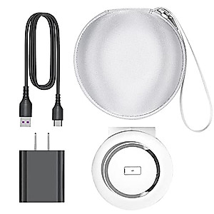 Khanka Hard Travel Case Replacement for UCOMX Nano Magnetic 2 in 1 Wireless Charger, Wireless Folding Charging Station, Case Only (White)