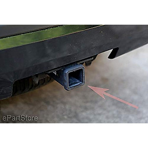 American Black Metal Flag Trailer Hitch Cover - Patriotic Flag Plug (Black, Fits 2'' Receivers)