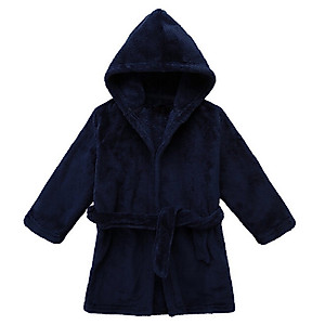 LOSORN ZPY Baby Bathrobe,Long Sleeve Hooded Bathrobe for Girls and Boys,Warm Bathrobe for Toddlers.