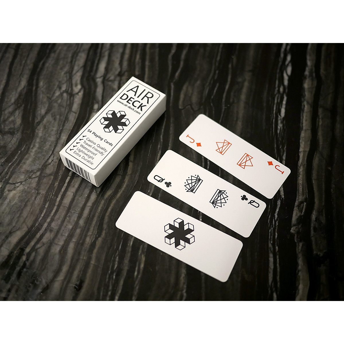 Tip Top Things Air Deck - The Ultimate Travel Playing Cards (White)