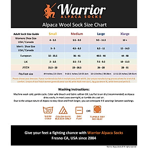 WARRIOR ALPACA SOCKS - Unisex Toasty Toes Ultimate Alpaca Socks For Men And Women (Large - Red Snowflake)