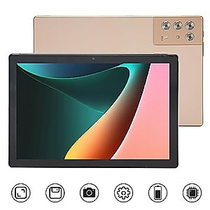 2 in 1 10 Inch Tablet for Android 12, 2.0Ghz 8 Core CPU, 8 + 256GB, 1960 x 1080 FHD HD Touch Screen, 2.4GHz and 5G WiFi, with Keyboard and Mouse, Bluetooth 5.0, 4G Calling (US