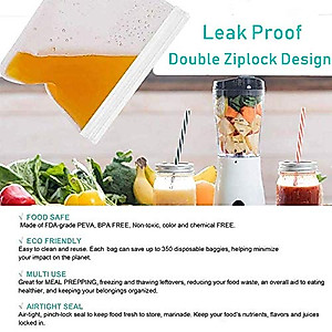 Reusable Storage Bags, 13x Lunch Bags, Food container sets, 4xSnack Bag+4x Sandwich Bags+3xLarge Bag+2 Extra Size Gallon Bags, Leak-proof for Lunch and Easy for Travel.