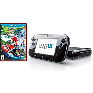 Nintendo Wii U Console Mario Kart 8 Deluxe Set with 32 GB Storage - Black