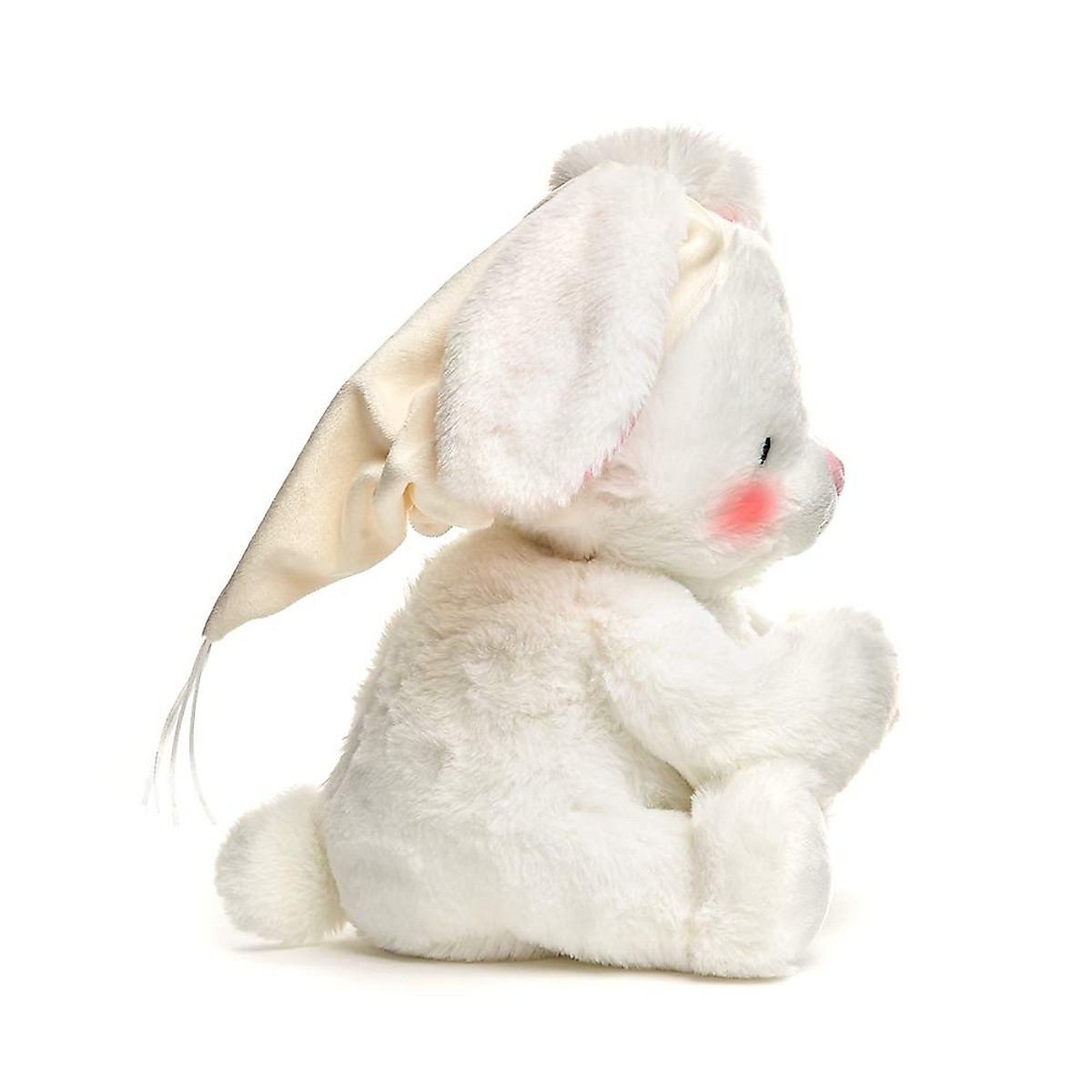 Cuddle Barn - Paws for Prayer Bunny | Animated Singing Bunny Stuffed Animal Plush Toy Prays Lights Up and Sings This Little Light of Mine, 10 inches
