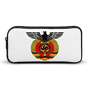 Coat of Arms of Germany Logo Pencil Case Stationery Pen Pouch Portable Makeup Storage Bag Organizer Gift