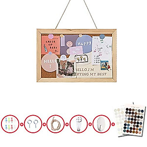 Cork Board Creative Photo Wall, Felt self-Adhesive Wall Bulletin Board, Home Message Board, Desktop Decoration Note Board