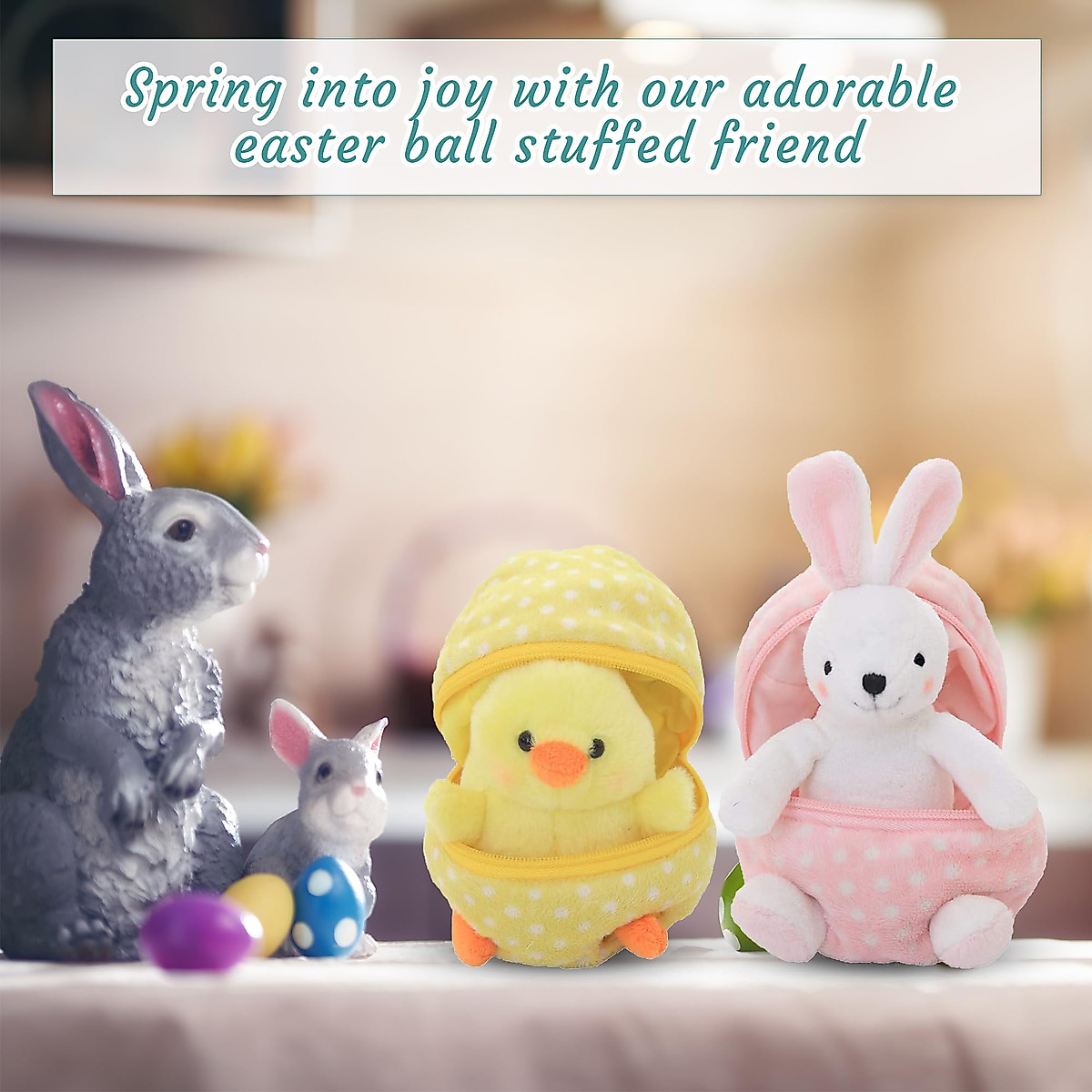 Made By Aliens Easter Plush Unicorn Stuffed Animal 6 Inches Surprise Zip-Up Egg Hideaway Spring Inspired Gift for Girls and Boys Birthday Halloween Mother's Day (New Unicorn Egg)