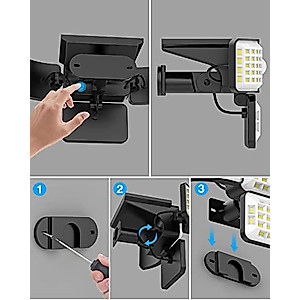 Solar Outdoor Lights, 250 LED 3 Modes Motion Sensor Lights, IP65 Waterproof Solar Motion Lights for Pathway Patio Yard Garden Porch, 2Pack