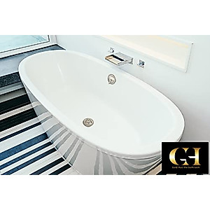 Trip Lever Bath Drain Trim Kit - Overflow Drain Cover for Bathroom Tub | BN