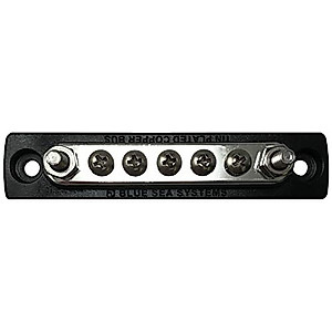 Sherco-Auto Blue Sea 2304 Marine Mini Common Bus Bar 5 X #8-32 Screw 5 Gang 100 Amp