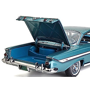 1961 Chevy Impala Sport Coupe Twilight Turquoise Metallic with Turquoise Interior American Collectibles Series 1/18 Diecast Model Car by Sun Star SS-2109