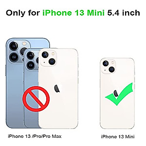 Dewfoam Design for iPhone 13 Mini Waterproof Case, Shockproof Dustproof Phone Case for iPhone 13 Mini with Screen Protector, Full Body Protective Case for iPhone 13 Mini Cover 5.4'' (Black)