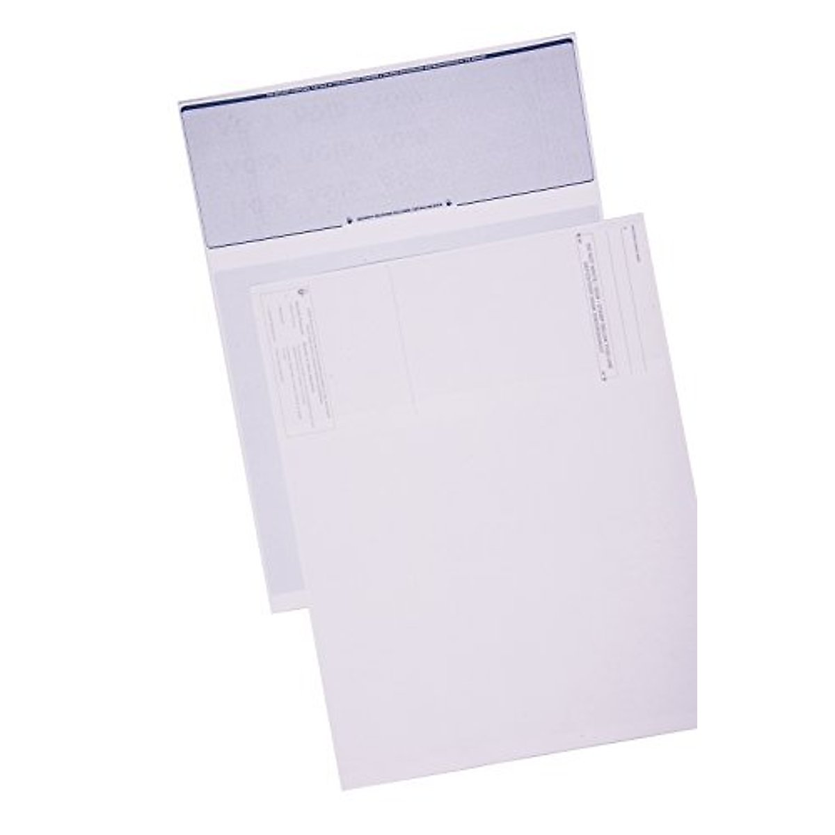 CheckOMatic Computer Check Paper - 100 Pack - Top Blank Stock Checks - Security Features & Laser Printer Compatible - Blue Diamond