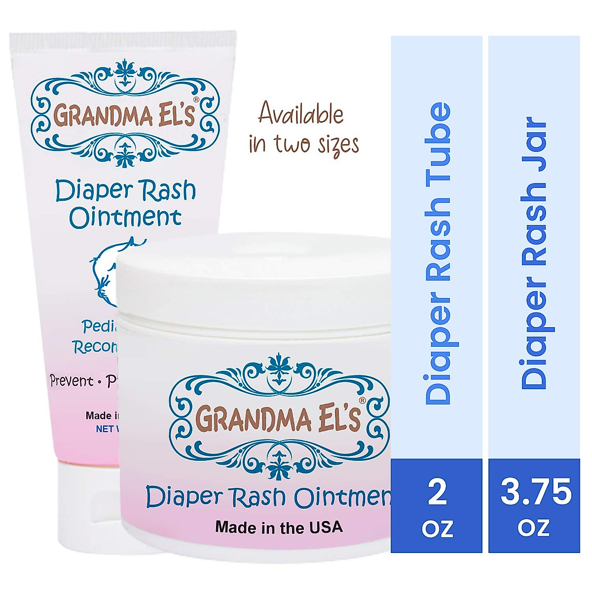Grandma El's Diaper Rash Remedy and Prevention Baby Ointment Jar, 3.75 oz.