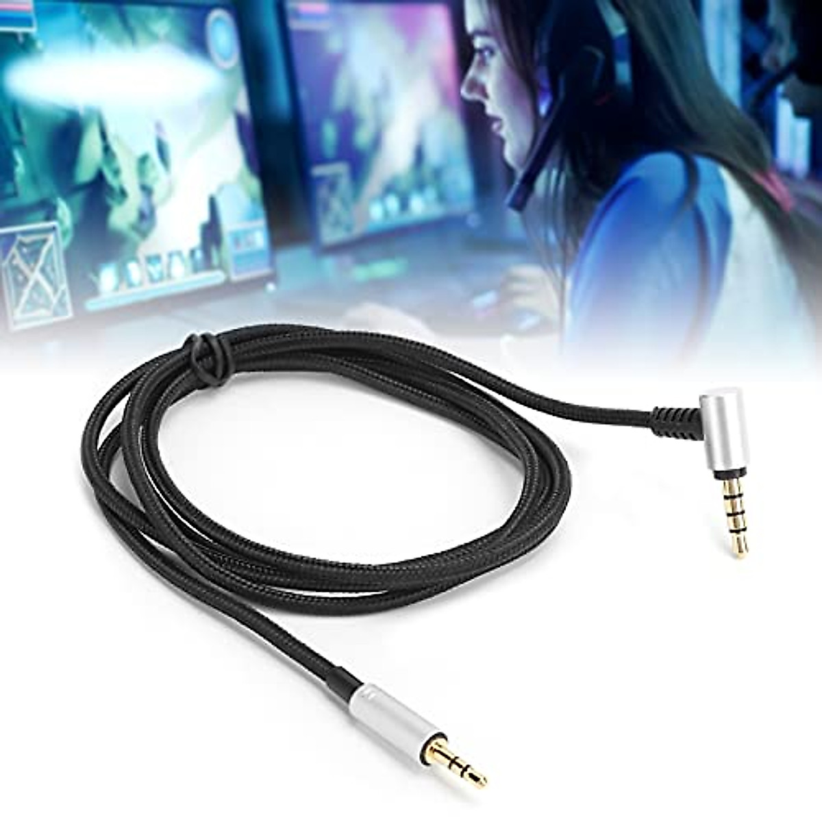 eboxer-1 3.5mm to 2.5mm Male Audio Cable Aux Cord for PS4, for Turtle Beach PX5 PX4 XP500 XP400 X42 Audio Replacement Wire, 1m / 3.3ft, Plug and Play