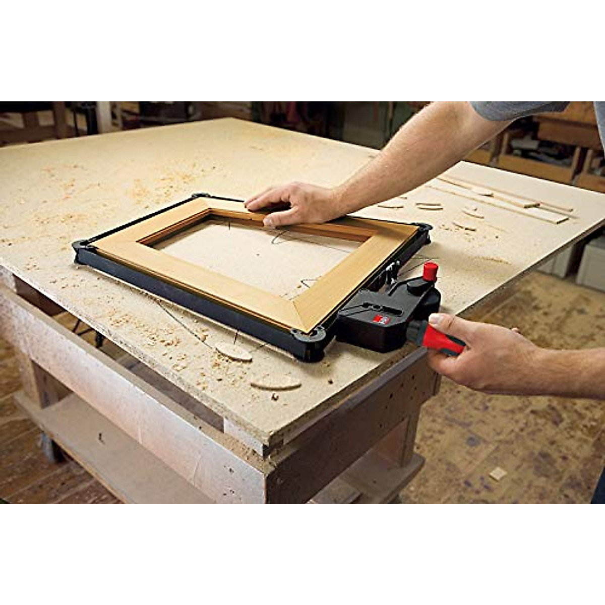 BESSEY VAS-23+2K, 23 ft Variable Angle Strap Clamp with 4 Clips