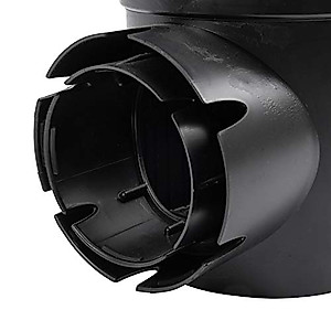 NDS Round Catch Drain 201 Spee-D Basin Double Locking Outlets, 3 4-Inch, 6 in, Black