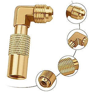 Joywayus Low Pressure 3/8 inch Male Flare Adapter Conversion Fitting, 90 Degree Elbow Adapter for Blackstone Tabletop Camping Grill, Compatible with Blackstone 17 Inch and 22 Inch Propane Gas Griddle