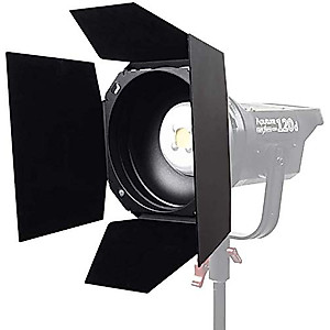 Aputure Barndoors with Bowens Mount, Durable Metal Build, 4-Leaf Velvet Fabric, Honeycomb & Magnetic Gel Holder for Aputure 120D Mark 2, Aputure 120D, Aputure 300D