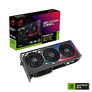 ASUS ROG Strix GeForce RTX™ 4070 OC Edition Gaming Graphics Card (PCIe 4.0, 12GB GDDR6X, DLSS 3, HDMI 2.1, DisplayPort 1.4a)