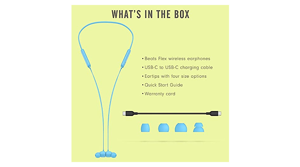 Beats Flex Wireless Earbuds Flame Blue | Bluetooth Bluetooth 5.0