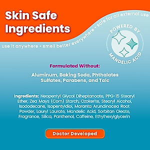 Lume Whole Body Deodorant - Smooth Solid Stick - 72 Hour Odor Control - Aluminum Free, Baking Soda Free and Skin Safe - 2.6 Ounce (Pack of 2) (Unscented)