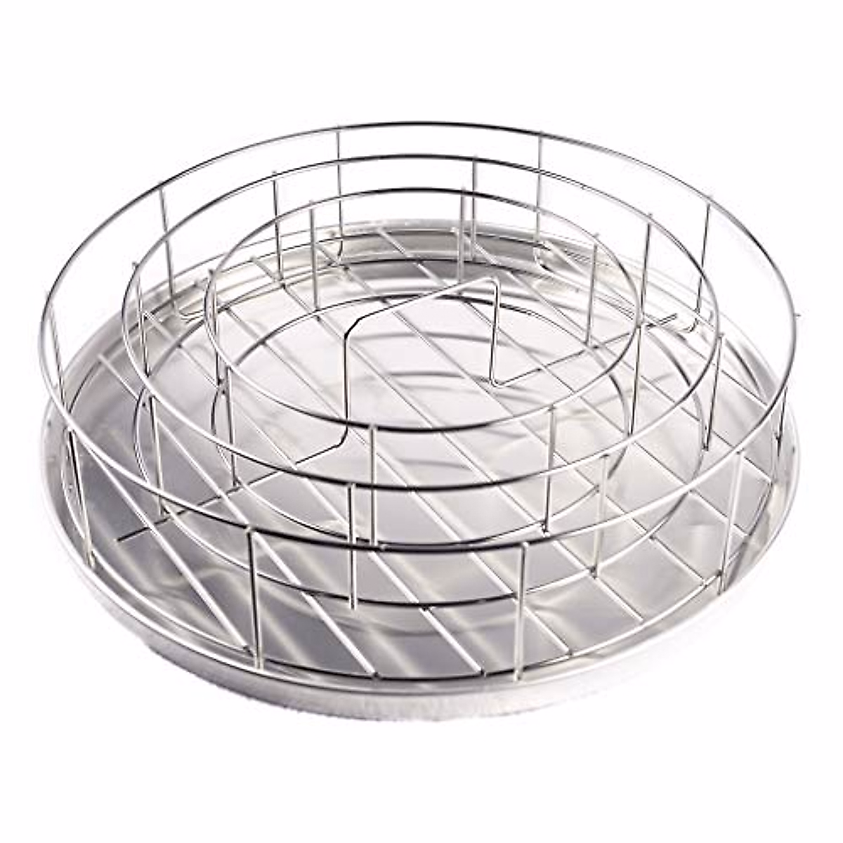 BBQ Guru Rib Rings | Rib Rack for Smoking/Grillings Holds 5 Ribs and a Whole Chicken