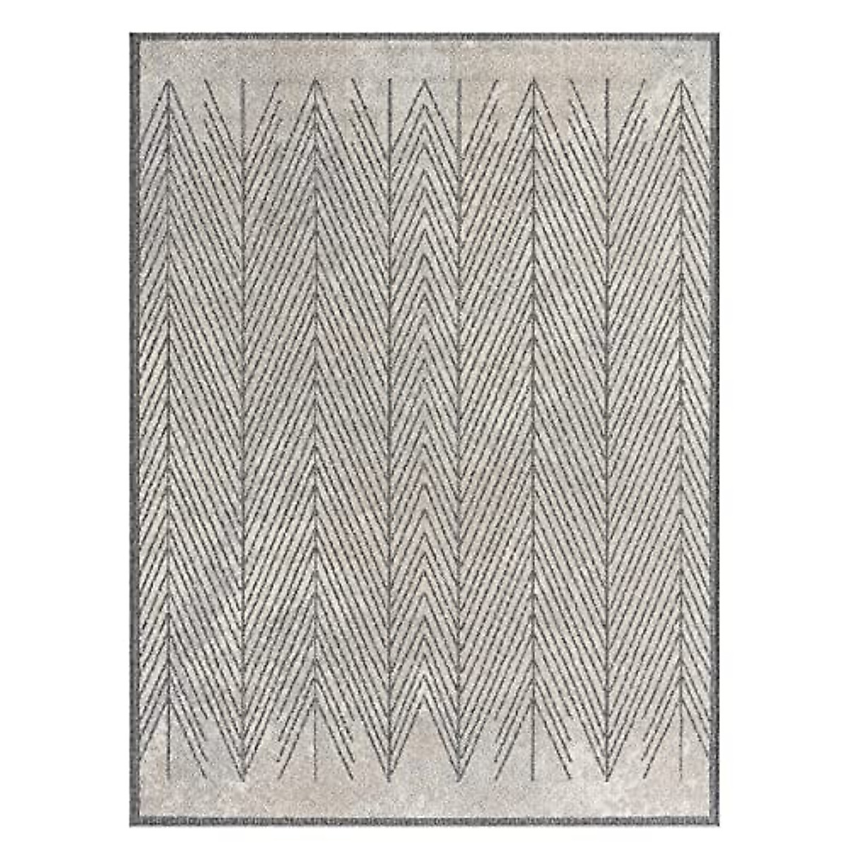 LUXE WEAVERS Gray 4x6 Geometric Area Rug