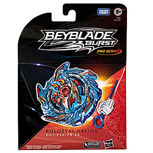 Beyblade Burst Pro Series Kolossal Helios Beyblade Starter Pack, Balance Type Spinning Top with Beyblade Launcher, Kid Toys for 8 Year Old Boys & Girls
