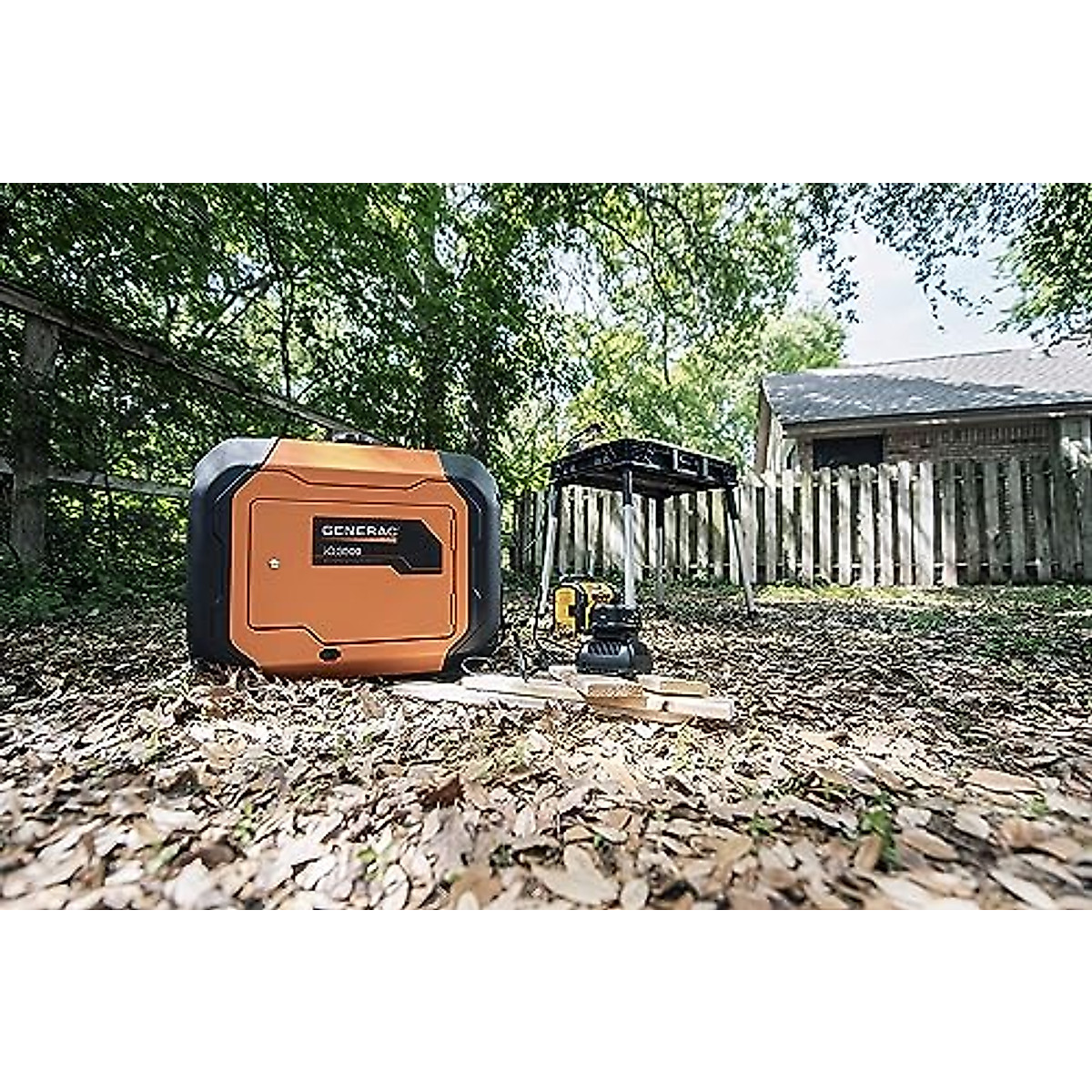 Generac 7127 iQ3500 3,500-Watt Gas-Powered Portable Inverter Generator - Durable, Lightweight Design with Parallel Capability - Speed Selection for Quiet Performance or Maximum Power - CARB Compliant
