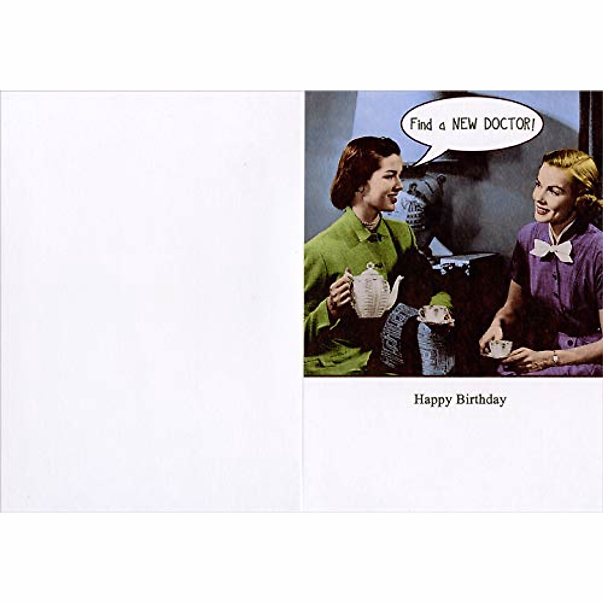 Recycled Paper Greetings Eat Better and Drink Less New Doctor Funny/Humorous Feminine Birthday Card for Her/Woman