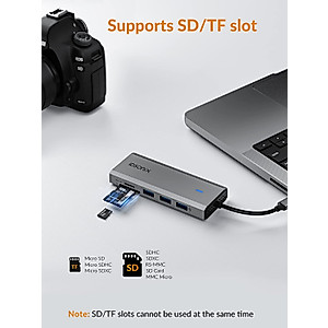 Docking Station - iDsonix 8 in 1 USB C Hub Aluminum Multiport Adapter with HDMI 4K@60Hz, PD 100W, 1Gigabit Ethernet, SD/TF Card Reader for MacBook Air/Pro iPad Dell/Hp Laptop and More