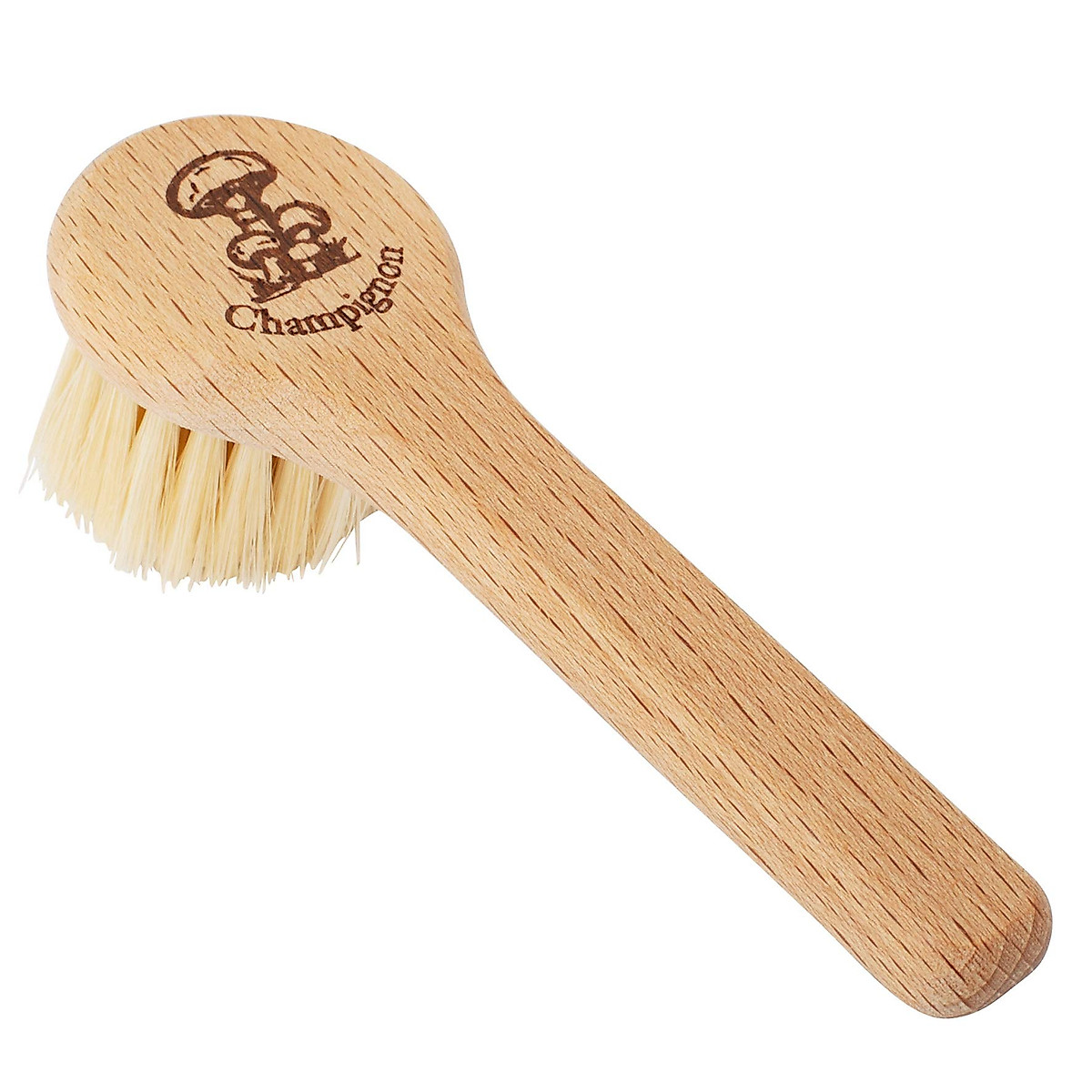 REDECKER Natural Pig Bristle Mushroom Brush Cleaner with Beechwood Handle, Gently and Thoroughly Cleans Mushrooms Without Water, 5 inches, Made in Germany - Mushroom Cleaner Brush