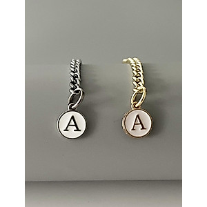 Tovly 2PCS Stanley Cup Accessories Letter Charms Name ID Initial Letter Handle Personalized Charm For Stanley Tumbler (A)