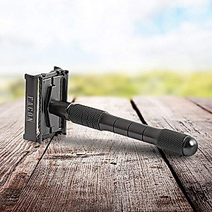 50 BLADES + Facón Classic Long Handle Double Edge Safety Razor - Platinum Japanese Stainless Steel Blades - Butterfly Open Shaving Razor for Smooth Wet Shaving Experience - 200+ Shaves