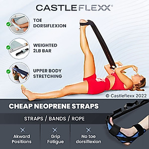 CastleFlexx | Aqua, Large | Mobility and Full Body Strengthening Device | Functional Stretching Fitness Tool For Workout