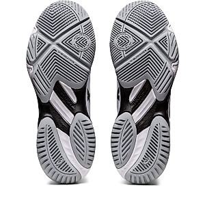 ASICS Women's Netburner Ballistic FlyteFoam 3 Volleyball Shoes, 10.5, White/Black