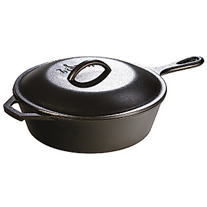 Lodge 9 Inch Cast Iron Skillet and Lid Bundle