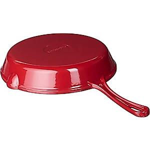 Cuisinart Chef's Classic Enameled Cast Iron 10-Inch Round Fry Pan, Cardinal Red