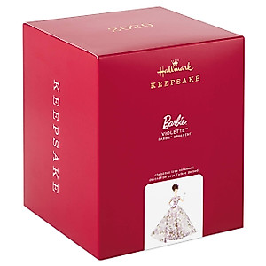 Hallmark Keepsake Christmas Ornament 2020, Barbie Violette, Porcelain and Fabric (4999QK1324)